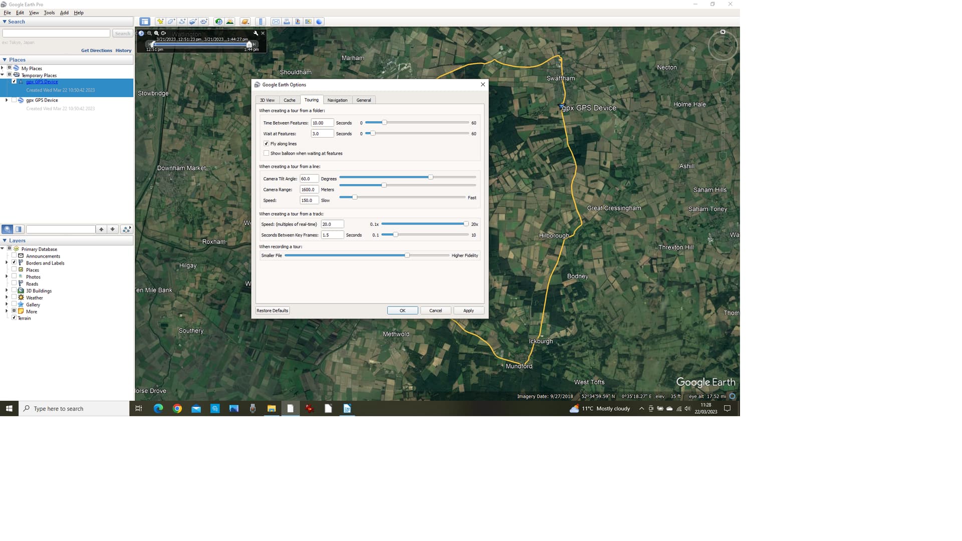 Creating a virtual track of your route using Google Earth Pro - How To ...